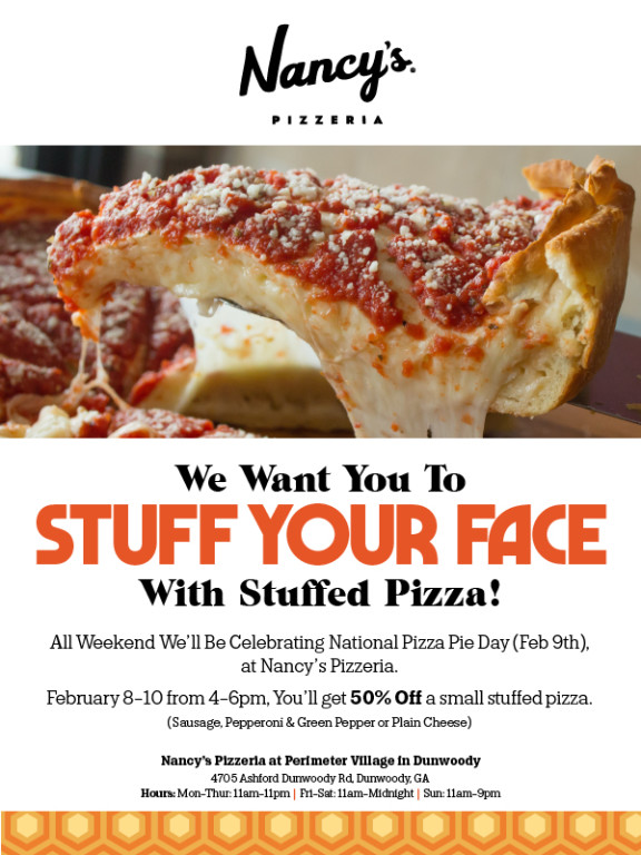 NANCY'S PIZZERIA OPENS NEW ATLANTA LOCATION IN PERIMETER VILLAGE ...